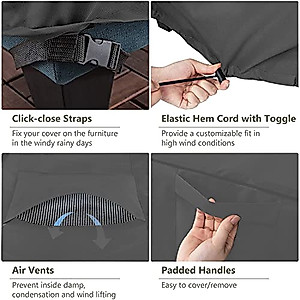 COBOAQG Patio Swing Cover a-Frame Waterproof 72 Inch Outdoor Swing Cover,420D Oxford Fabric UV Resistant Weather Protector for Patio Garden Hammock A-Frame Swing (Black)