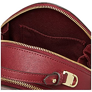 Samantha Vega Women's Handbag, Plaid Spade Motif Bag, Wine Red