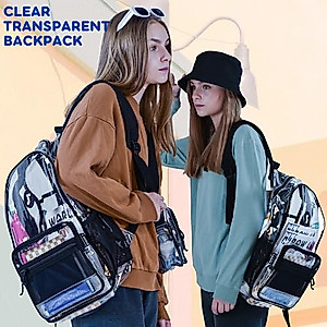 J World New York Clear Transparent Backpack, One Size