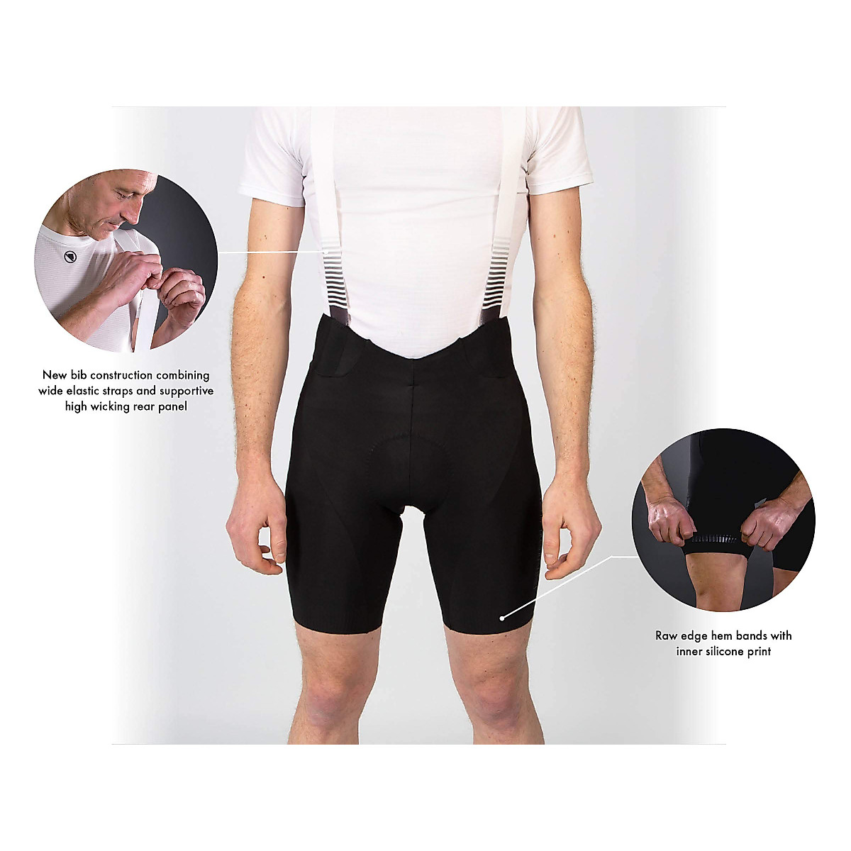 Endura Men's Pro SL Cycling Bibshort Medium Pad Black, Large