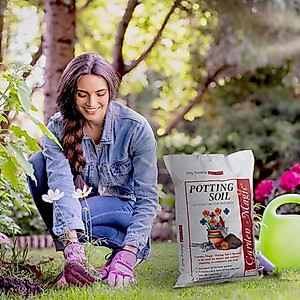 Michigan Peat 20 Pound Bag of Garden Magic General Purpose Moisture Retaining Potting Soil Mix for Indoor and Outdoor Planting