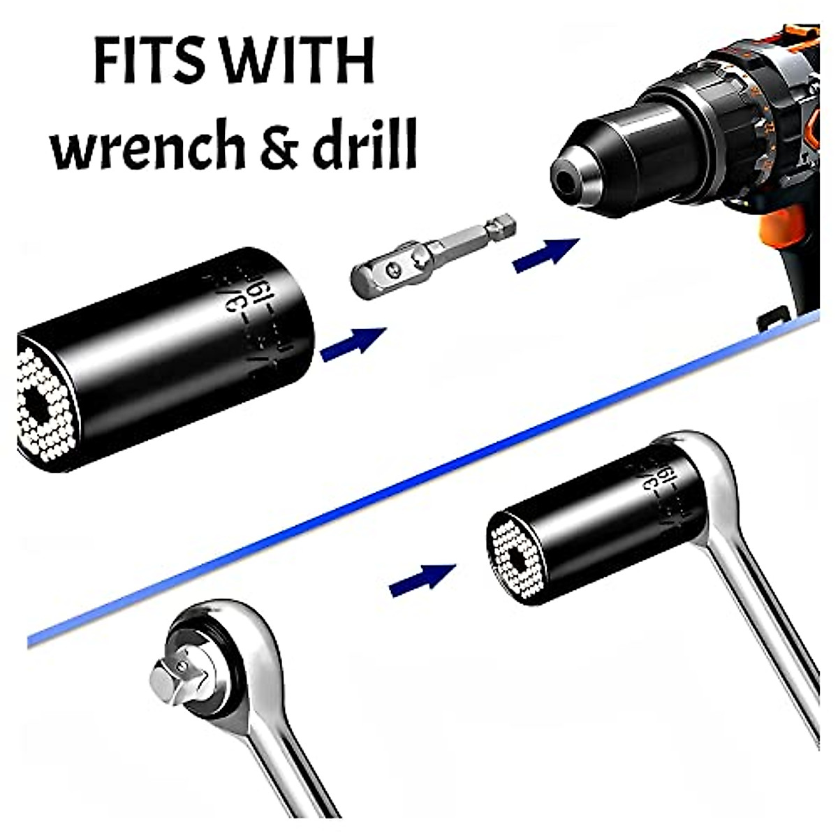 FDFHOME Personalized Best Brother Ever Universal Socket - Brother Christmas Stocking Stuffers, Brother Birthday Ideas, Brother Gifts from Brother, Unique Gifts for Brother from Sister