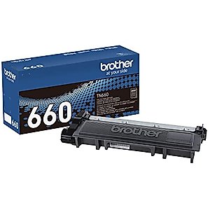 Brother Genuine High Yield Toner Cartridge, TN660, Replacement Black Toner, Page Yield Up To 2,600 Pages, Amazon Dash Replenishment Cartridge,1 Pack