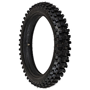 RedCap Rear 110/90-18 Tire with Inner Tube Complete Set for Off-Road Motocross 125cc-250cc Honda Apollo Surron CRF250 TTR230 CRF230F XR650R KLX65 Pit Dirt Bike