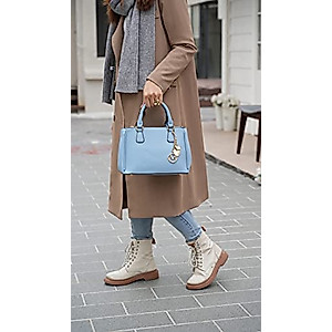 MKF Collection Satchel Bags for Women With Wristlet Wallet, Vegan Leather Shoulder Pocketbook Handbag Purse