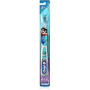 Oral-B Kids Manual Toothbrush, Monsters Characters, for Children and Toddlers 3+, Extra Soft Bristles - Pack of 6 (Characters Vary)