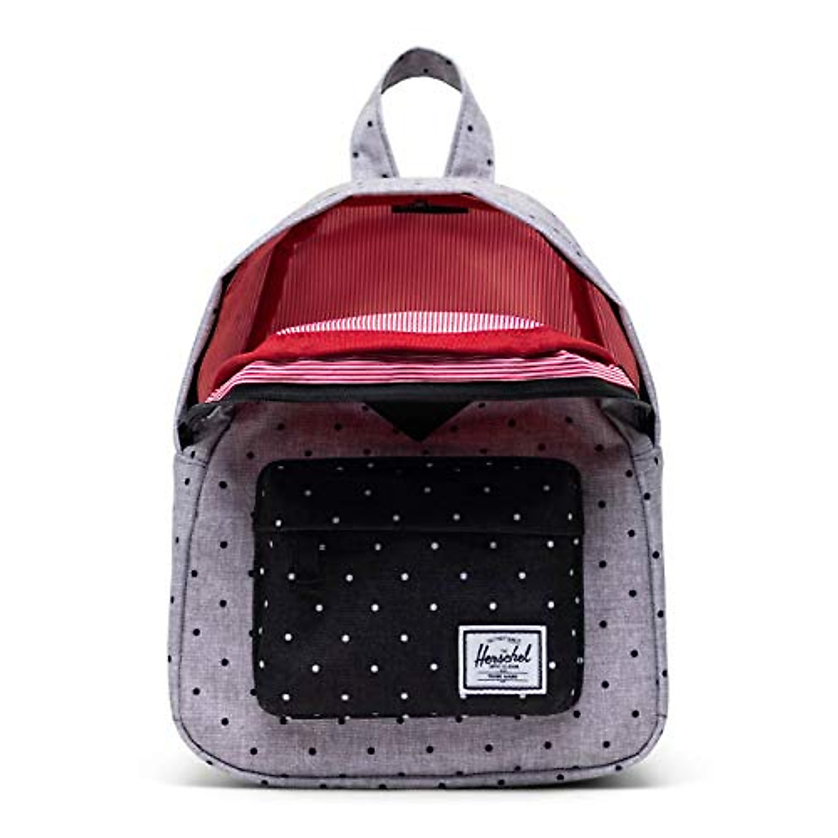 Herschel Heritage Backpack, Polka Dot Crosshatch Grey/Black, Mini 7.0L
