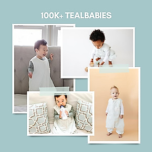 Tealbee Dreamsuit: Toddler Sleep Sack with Feet 12-18 months, 18-24 months - 1.2 TOG All Season Baby Wearable Blanket for Walkers - Rayon made from Bamboo, Organic Cotton Sleep Bag (12m-2T) - Sunshine