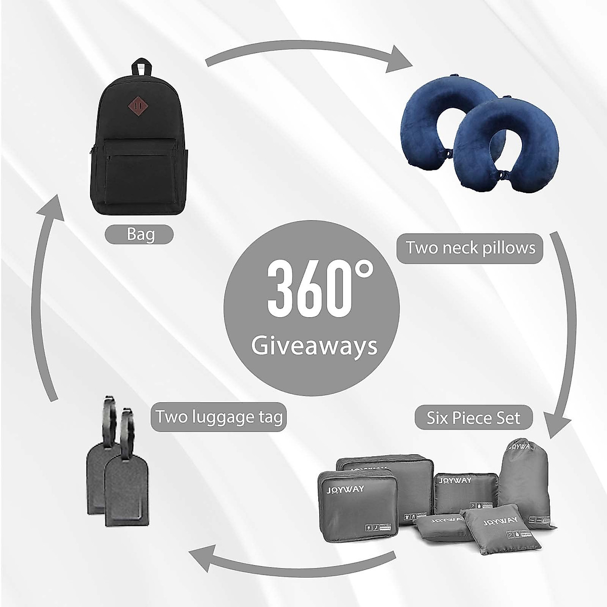 Joyway Luggage Suitcase with Spinner Wheels, Hardside Checked Luggage with TSA Lock, 24 Inch Medium Travel Suitcase (YELLOW,4PCS)