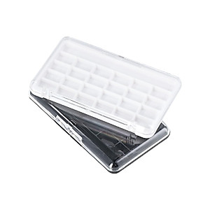 2Pcs Empty Makeup Palette 24 Grids Eyeshadow Palette Refillable Makeup Case Lipstick Container for Lipstick Eyeshadow Blusher Cosmetics