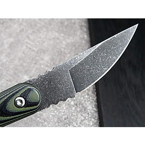 Ccanku C1390 Fixed Blade Knifes 7.3-Inch Outdoor Survival Tools D2 Blade Steel & G10 Handle with Kydex Sheaths Clip for Outdoor Activities, Camping, Bushcraft and Hunting(Black)