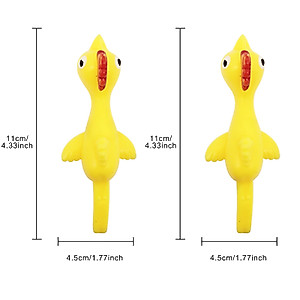 TIBDALA Slingshot Chicken Rubber Chicken Flick Chicken Flying Chicken Flingers Chicken Stretchy Toys, Funny Christmas Stuffers Easter Chicks Party Activity Novelty Gifts for Kids