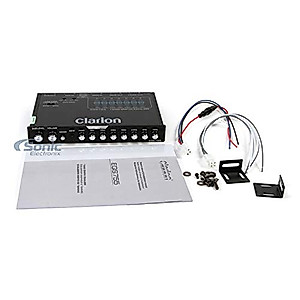 Clarion EQS755 7-Band Car Audio Graphic Equalizer with Front 3.5mm Auxiliary Input, Rear RCA Auxiliary Input and High Level Speaker Inputs