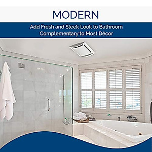 Broan-NuTone QK60S Bathroom Ventilation Grille Upgrade QuickKit, 2.5 Sones, 60 CFM Fan Motor, White