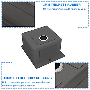 Lordear Bar Sink 18x20x10 Inch Drop In Bar Sinks Stainless Steel 16 Gauge Topmount Kitchen Sink Single Bowl Workstation Sink With Cutting Board RV sinks