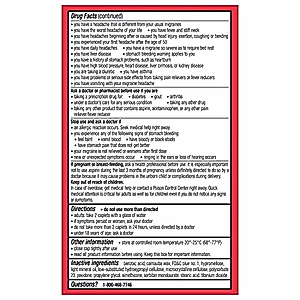 Excedrin Migraine Relief Caplets to Alleviate Migraine Symptoms - 200 Count