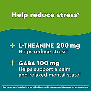Nature Made Wellblends Stress Relief Gummies, L-theanine to help reduce stress, with GABA, Same Day Stress Support, 40 Strawberry Flavor Gummies