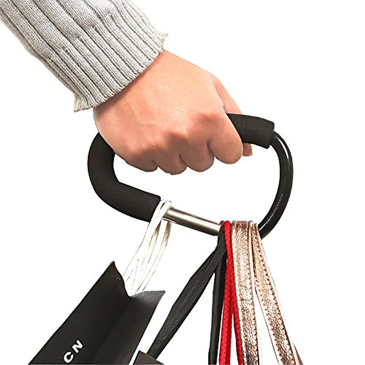 Mini-Factory (Pack of 2) Stroller Organizer Hooks, Multi-Purpose Large Hanger Hooks Clip for Shopping Bags, Purses