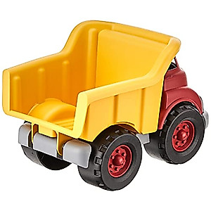 Green Toys Dump Truck, Red/Yellow CB - Pretend Play, Motor Skills, Kids Toy Vehicle. No BPA, phthalates, PVC. Dishwasher Safe, Recycled Plastic, Made in USA.