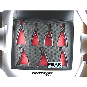 Dentrim Pedo Extracting Forceps - Children Forceps, Orthodontic Pliers, Dental Extracting Surgery Instrument (Set of 7)