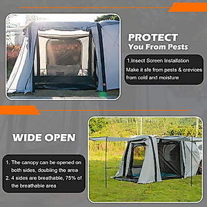 Inflatable SUV Tent Wild Camping Tail Tent Car Fishing Roof Outdoor Ventilated Independent Waterproof Pad