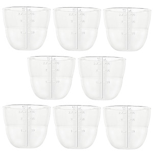 Maymom Dome Caps for Lansino Wide-Mouth Collar Ring, Spectra Wide-Mouth Collar Ring, Pigeon Wide-Mouth Collar Ring. Replace Lansino Bottle Cap, Compatible with Lansinoh Bottle Top, Lansino Bottle Lid