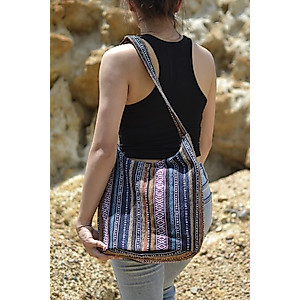 Your Cozy Sling Purse Hippie Bags For Women Crossbody Bag Thai Top Handmade Shoulder Bag with Adjustable Strap Tribe-04