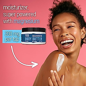 Magnesium Body Butter - Scrub and Moisturizer - Magnesium Lotion Alternative with Mango, Shea, Grapeseed & Magnesium Oil - Unscented
