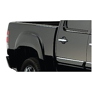 Bushwacker 40082-02 Black OE-Style Smooth Finish Rear Fender Flares for 2007-2013 Sierra 1500; 2007-2014 Sierra 2500 HD