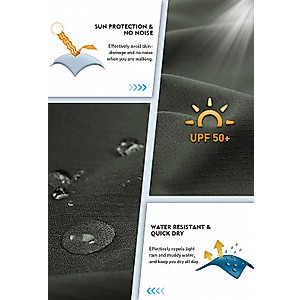 Hiauspor Men's Hiking Cargo Shorts 9"/10" Quick Dry Lightweight Waterproof for Golf Tactical Fishing Casual with 6 Pockets (Army Green, 34)