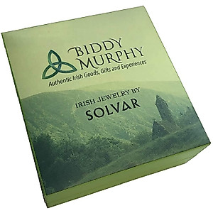 Biddy Murphy, Irish Connemara Marble Round Stud Earrings Sterling Silver for Women, Traditional Woven Celtic Knot, Made in Ireland by Artisan Jewelers