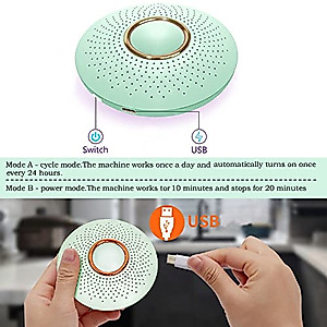 WARMON Refrigerator Deodorizer,Portable USB Rechargeable Refrigerator deodorizer, Outperforms Than Baking Soda and Charcoal Bags,Fridge and Freezer Odor Absorber to Keep Food Fresh Longer(Green)