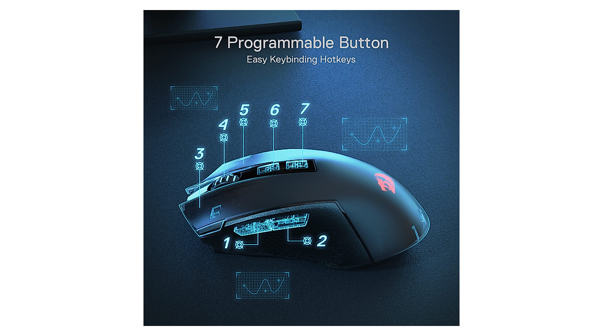 Redragon M693 Wireless Gaming Mouse | 8000 DPI Performance