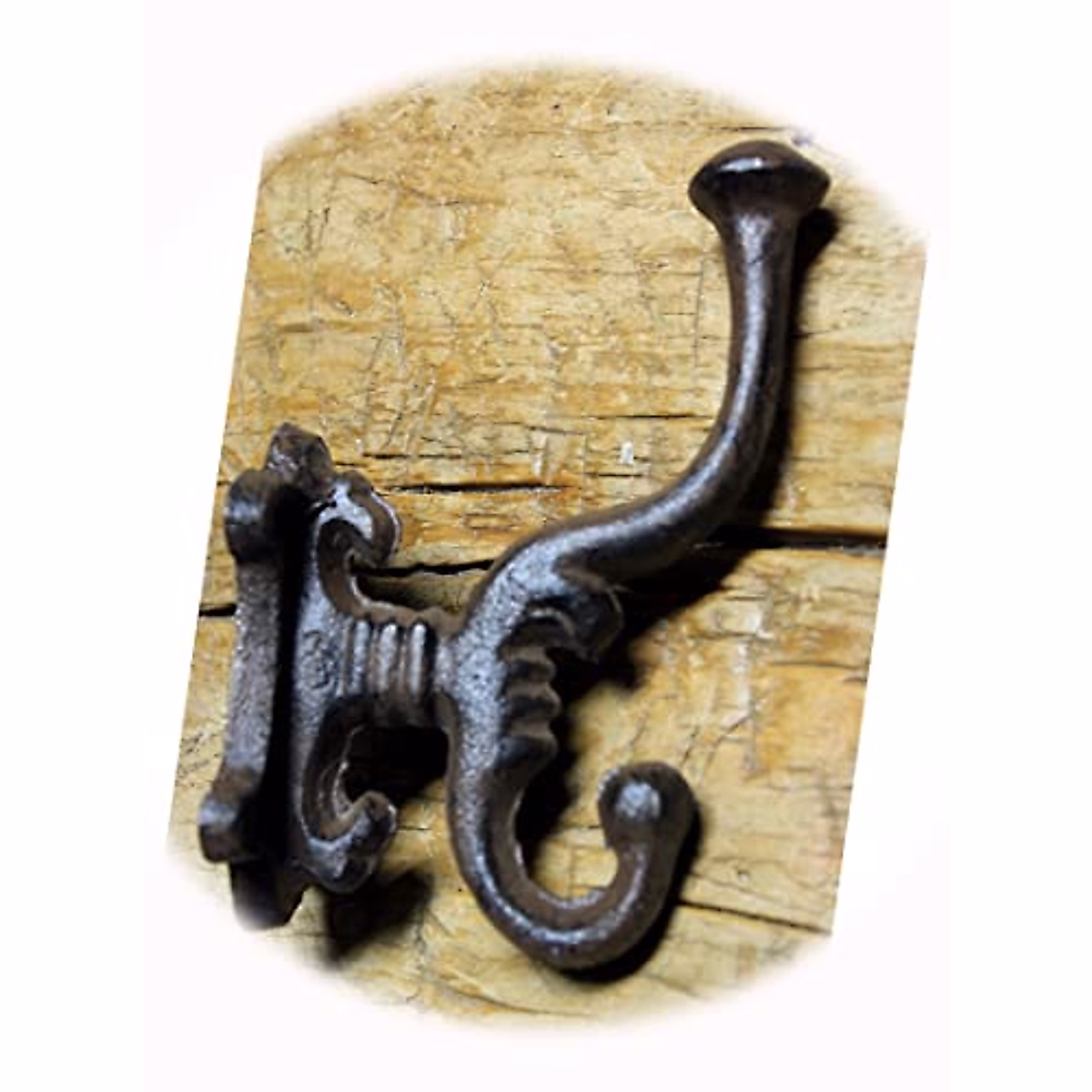 New 4 Cast Iron Heavy Duty Style Coat Hooks Hat Hook Rack Hall Tree Restoration XLLL0600IMPPPP