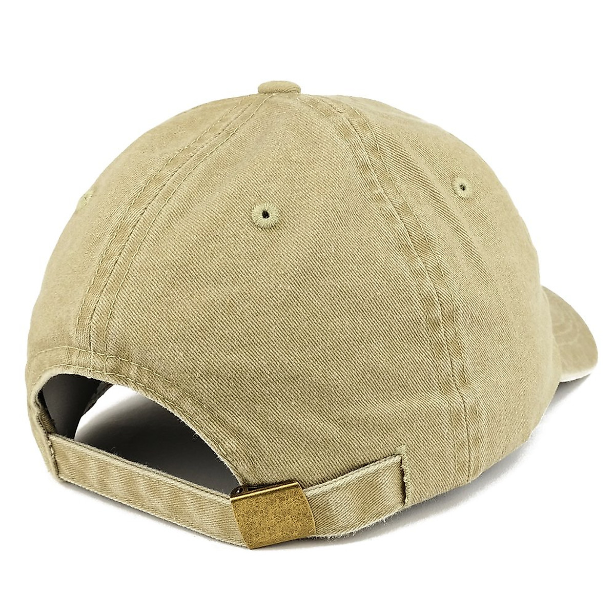 Trendy Apparel Shop Orca Killer Whale Embroidered Pigment Dyed 100% Cotton Cap - Khaki