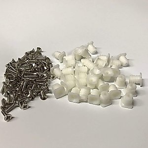 40 8 MM Plastic Dowel Inserts with Screws