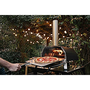 Ooni Karu 16 Multi-Fuel Outdoor Pizza Oven + Ooni 14" Pizza Peel + Ooni Karu 16 Cover + Propane Gas Burner Bundle - Ideal for Any Outdoor Kitchen