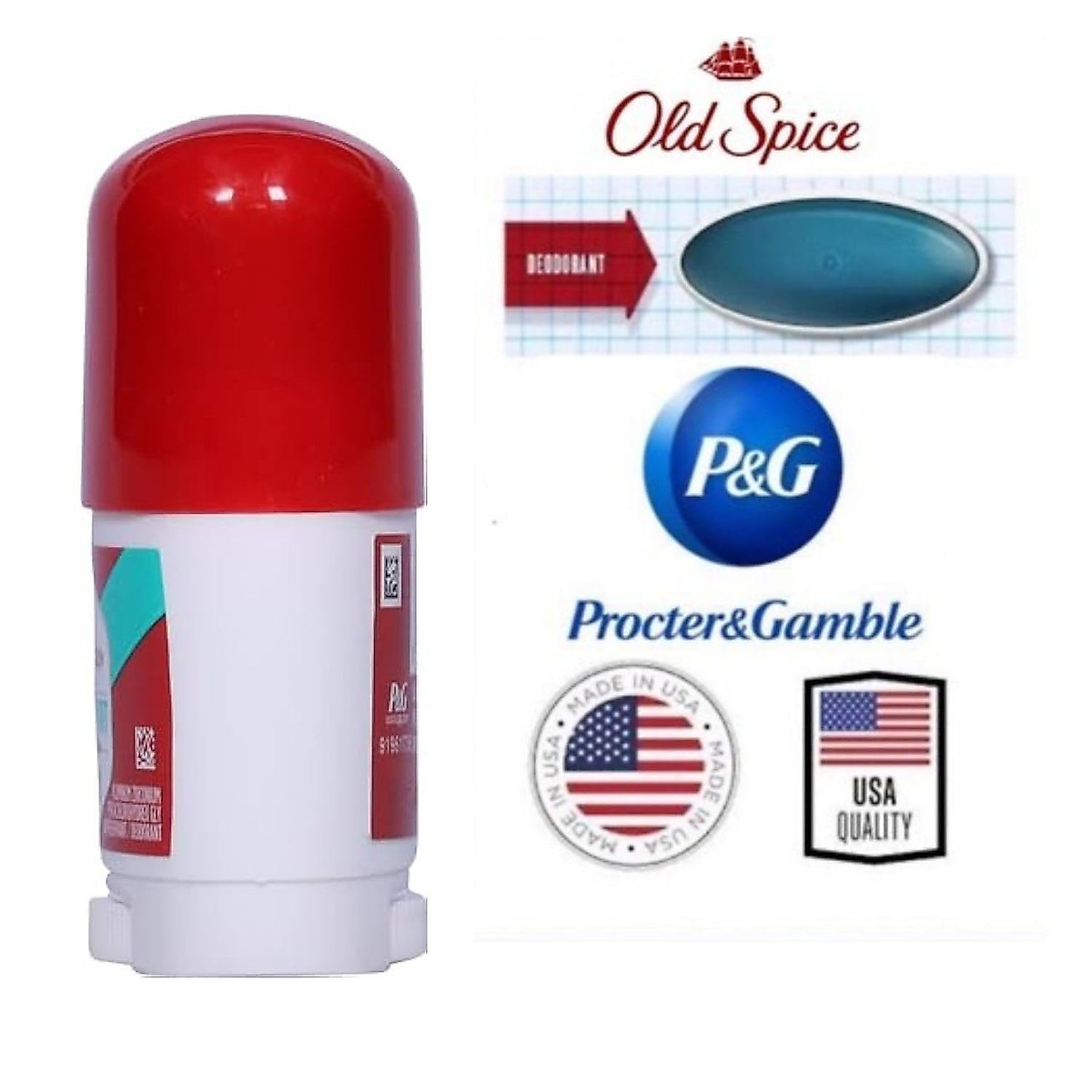 Old Spice High Endurance Antiperspirant Deodorant, Pure Sport, Travel Size 0.5 Ounce (Pack of 6)