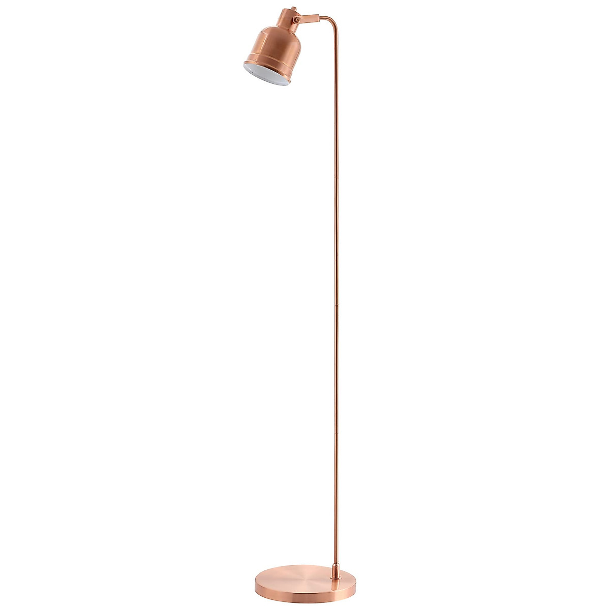 JONATHAN Y JYL6113A Brandon 57" Metal Task LED Floor Lamp, Contemporary, Transitional, Modern, Minimalist, Office, Living Room, Dining Room, Bedroom, Kitchen, Foyer, Hallway, Copper