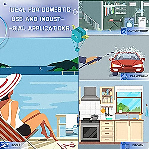 MEDAS 2HP 1500W 1717GPH Multistage Submersible Water Pump Deep Well Utility Pump Portable Electric Stainless Steel Pump for Swimming Pool Garden Tub Pond