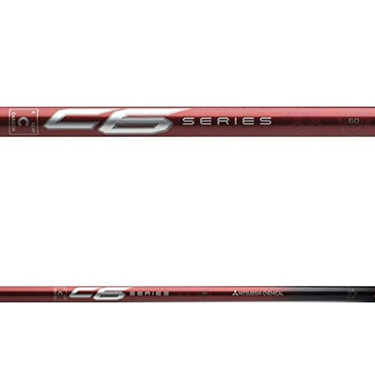 MCA Golf Mitsubishi C6 Red Series 60 Driver Shaft + Adapter & Grip (Stiff) (Ping G25, Anser)