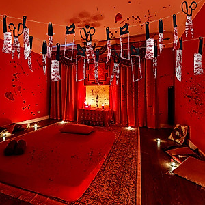 Bloody Weapons Garland Banner - Halloween Zombie Vampire Party Decorations Supplies