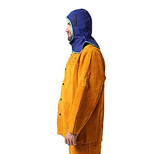 ALLYPROTECT Blue Flame Retardant cotton welding hood cap helmet head neck covering for welder head protection