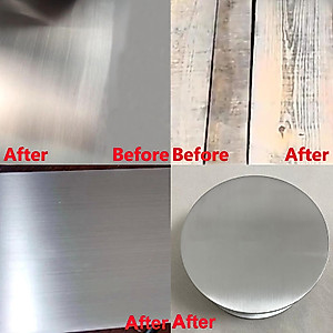 JUNLIXN 4.5" x 4" Abrasive Drawing Wheel Drum, 3/4" Quad Keyway Burnishing Wheel for Hand held Polishing Machine 40 Grit Sanding Drum Surface Conditioning Tool