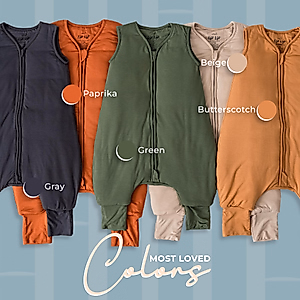 Nyte Nyte Baby - 1.-TOG Goldie, 0 to 6 Months, Sleeveless Sleep Sack, Soft Baby & Toddler Sleeping Sack, Breathable Sleep Sack with Adjustable Feet Cuffs & Anti-Slip Grip