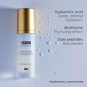 Isdinceutics Hyaluronic Concentrate, Lightweight Face Serum with Hyaluronic Acid, 1.0 FL OZ