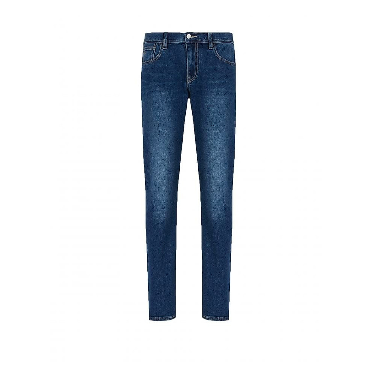 A | X ARMANI EXCHANGE Men's 5 Pocket Slim Denim, Mid Wash/Light Stitching/Stretch Cotton, 30