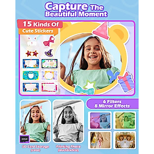 Anchioo Kids Digital Camera with 1080P Video, IPS Screen, 32GB SD Card - Christmas Gift, Age 3-12