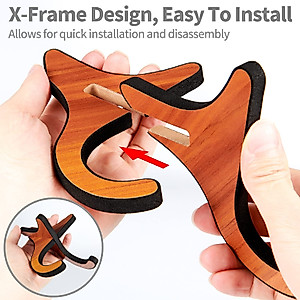 Kalimba Stand Wood Thumb Piano Display Stand (Mahogany color)