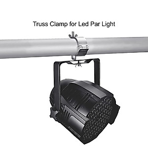 2 Inch Truss O Clamps, 10 Pack Olaalite Aluminum Stage Light Clamps for Truss, Heavy Duty 220LB LED Par Light Moving Head Lighting clamps, Fit for 48-52mm OD Tube/Pipe